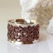 Copper Ring Silver Copper Ring Filigree Ring Wide Band