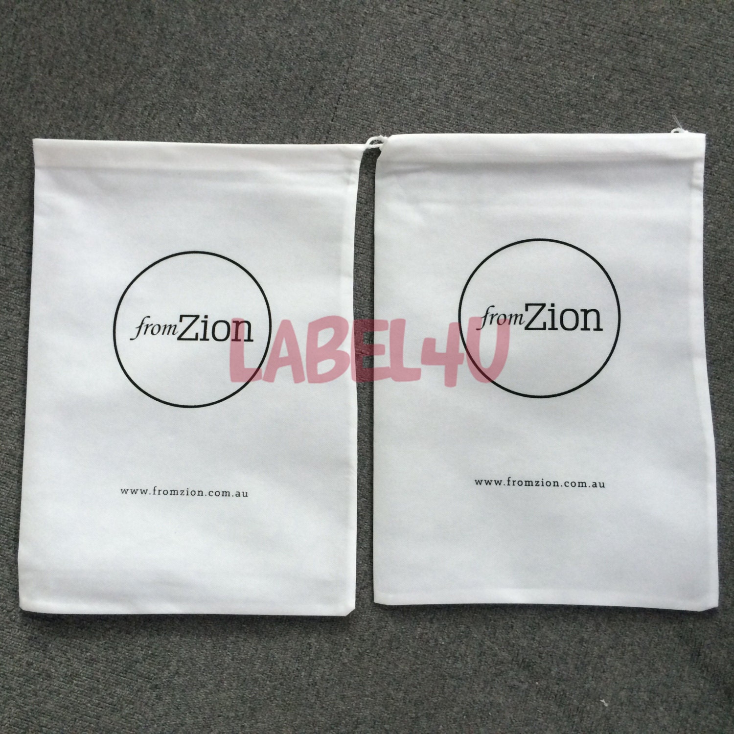 100 Custom non-woven bag custom drawstring dust bag