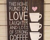 Wood burlap and more unique home decor by ElkeLaraDesigns on Etsy