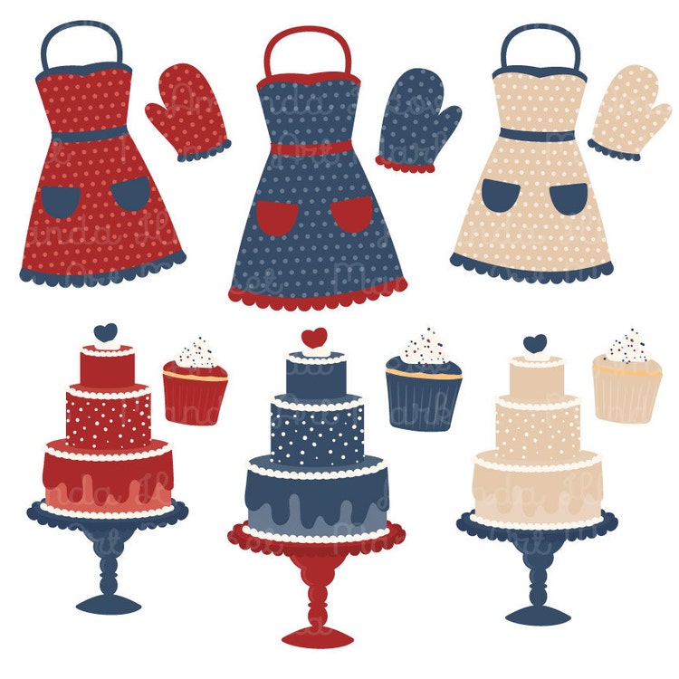 Professional Baking Clipart & Vectors in Americana by AmandaIlkov
