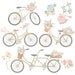 Emma Floral Bicycle Clipart & Vectors in Grandmas Garden