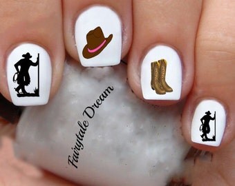 Cowboy nails | Etsy