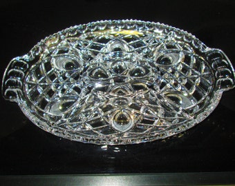 Crystal divided dish | Etsy