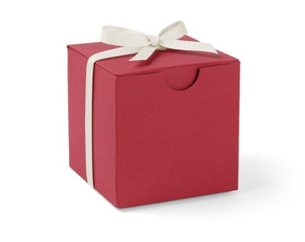 Red favor boxes | Etsy