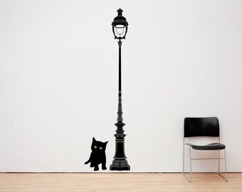 Lamp Post & Sign with personalised text quote by PondicherryVinyl