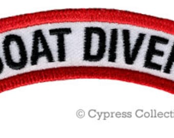 SCUBA DIVING Great White SHARK Patch iron-on by SouvenirPatch