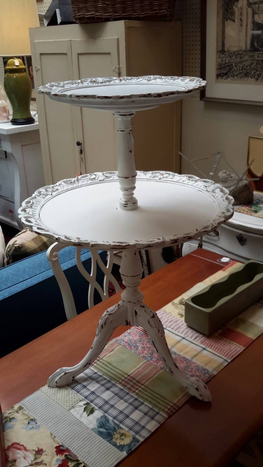 Cottage Style Two Tier Table – Haute Juice