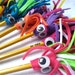 Monster Pencil Topper set of Four Felt Pencil Toppers