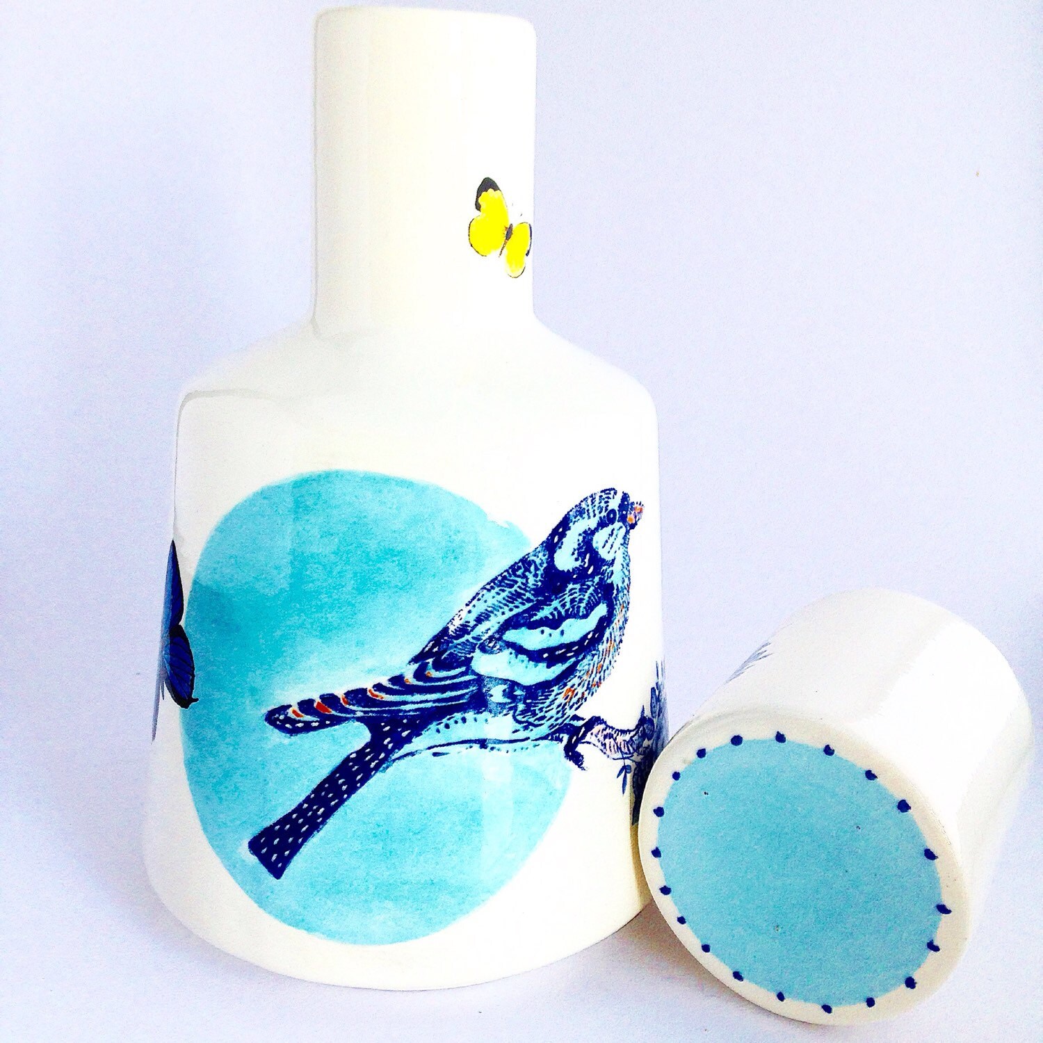 Ceramic Water Jug Personalised Water Bottle Water by maribray
