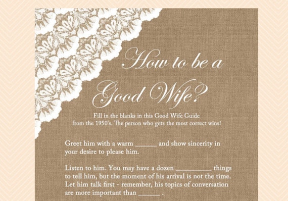 Good wife guide how to be a good wife 1950's guide