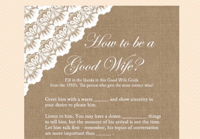 Good wife guide how to be a good wife 1950's guide
