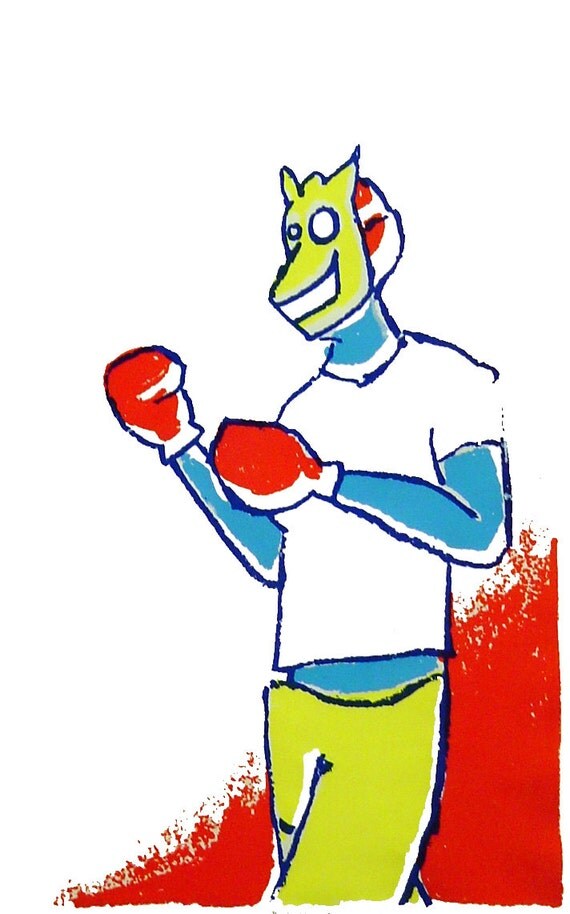 Items similar to PIKACHu Boxing on Etsy