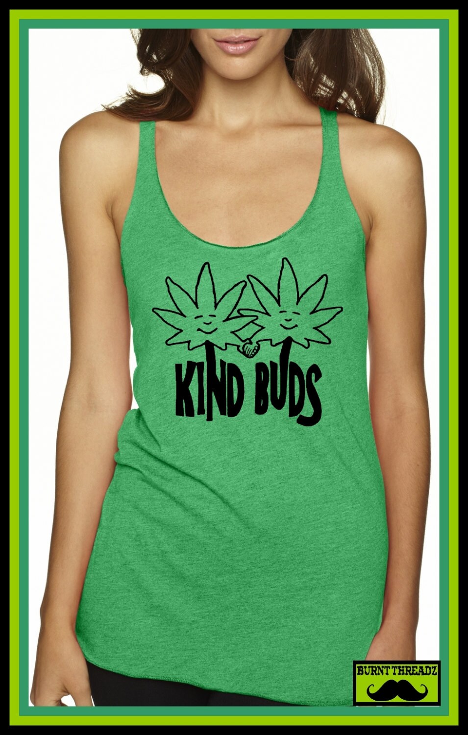 Kind Buds. Racer back Tank top. Womens clothing. by BurntThreadz