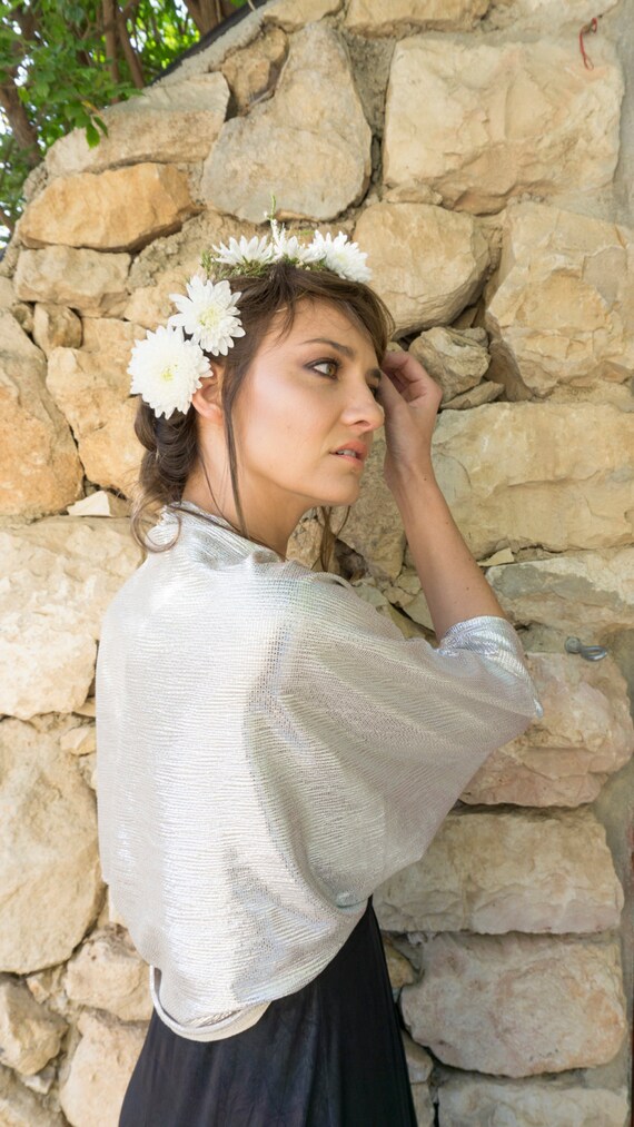 Silver shrug evening shawls and wraps mother of the by Sheeebz