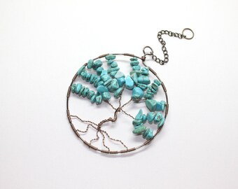 Wire tree suncatcher | Etsy