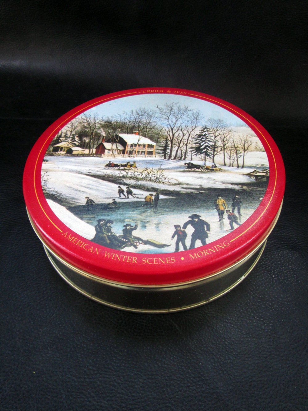 Vintage candy tin, Katharine Beecher Butter Mins candy tin, Currier and ...