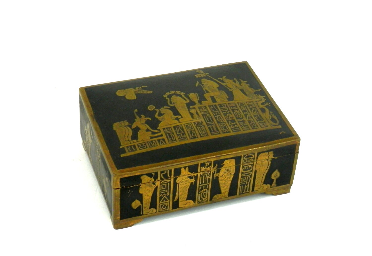 Egyptian Revival Gold Gilt Damscene Box Meiji Period Japan – Haute Juice