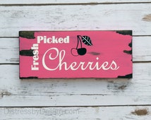 Popular items for cherries sign on Etsy