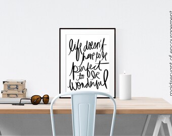 Modern Script Quote Prints Canvases & Printables by MofEHome