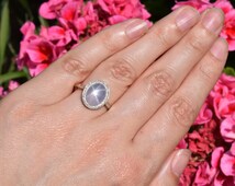 Popular items for star sapphire ring on Etsy