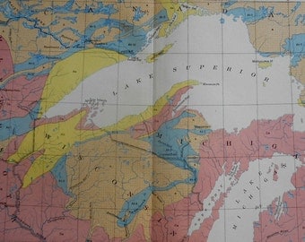 1908 Map Henry Mountains Utah UT. Volcanism Mt by DiscoverMaps