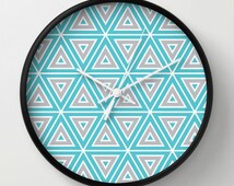 Popular items for turquoise blue clock on Etsy
