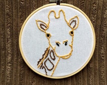 Popular items for giraffe embroidery on Etsy