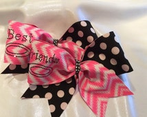 Unique infinity cheer bow related items | Etsy