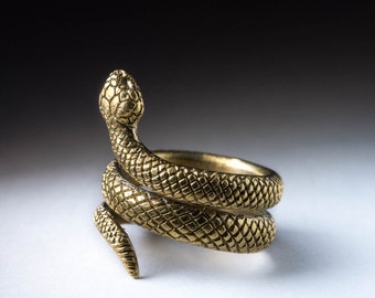 Coiled snake ring | Etsy