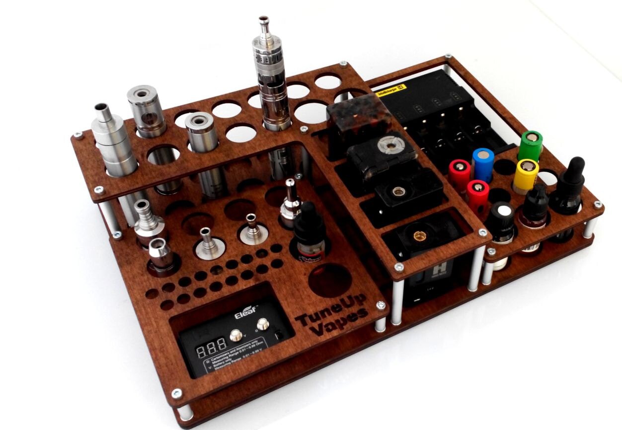 Vape stand 56 holes Titan Woodwalnut