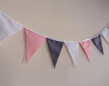 Popular items for grey bunting on Etsy