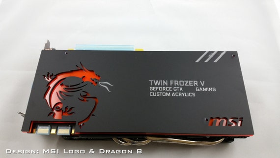 Items similar to Custom Made GPU Backplate for nVidia & ATI Card ...
