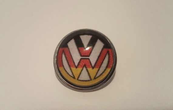 German flag colored VW emblem by OhSnapCollectables on Etsy