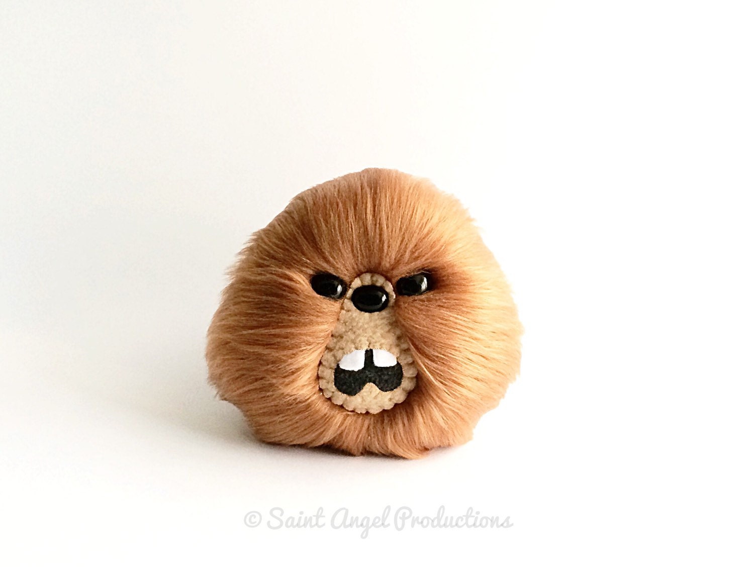 Brown Furry Monster Blob Plush Weird Handmade Fuzzy by SaintAngel