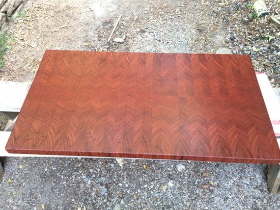 Mahogany Butcher Block Island Top by GreenRiverWoods on Etsy