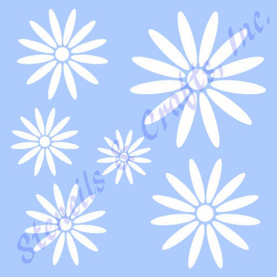 DAISY DAISIES STENCIL stencils template templates craft