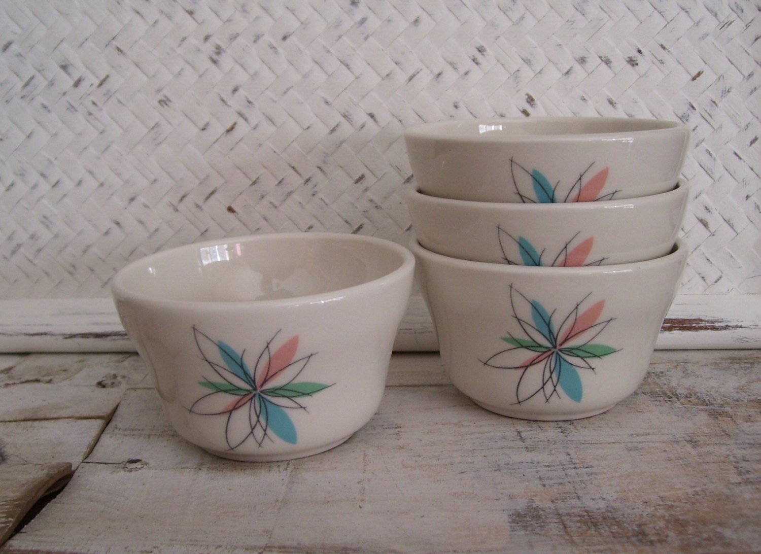 Vintage Shenango China Mid Century Modern restaurantware Atomic Flower ...