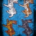 Heraldic Rabbit Heraldry Iron on Patch Many Color Choices
