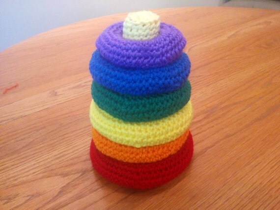Baby Stacking Rings Toy Crocheted