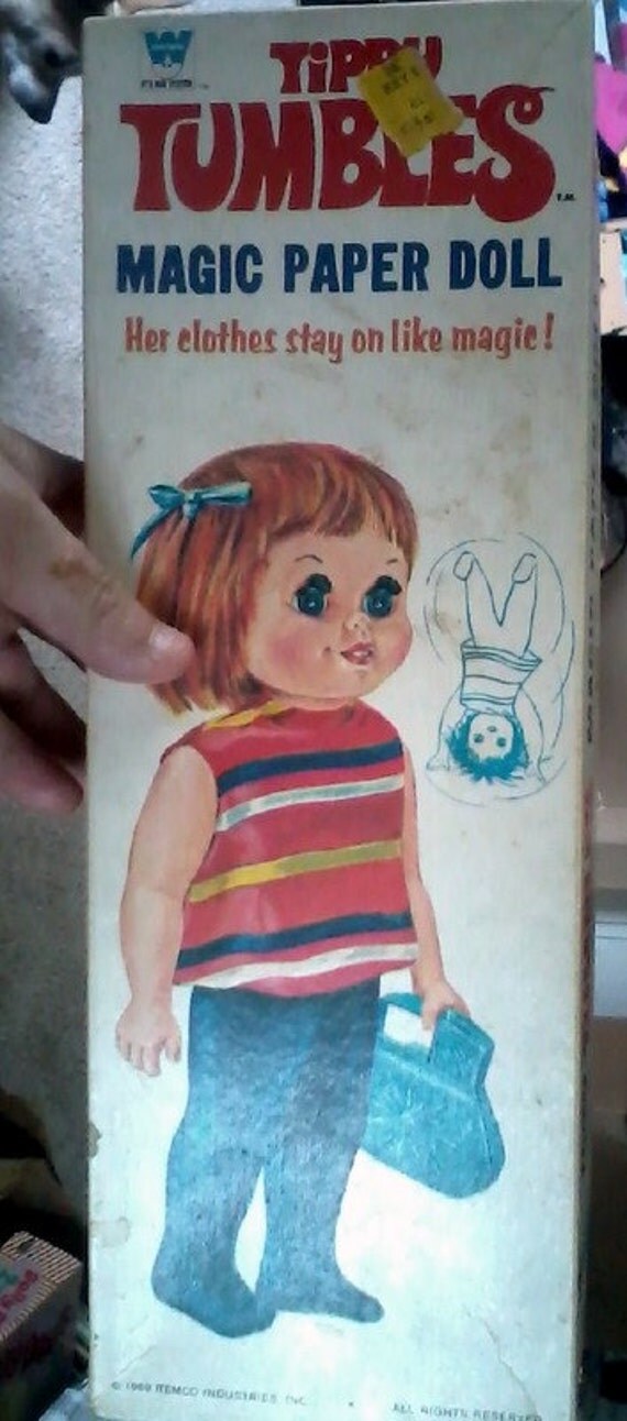 1969 Whitman Remco Tippy Tumbles Magic Paper Doll