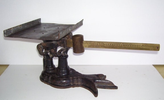 Antique Fairbanks Scale Postal Scale U.S Post Office Scale