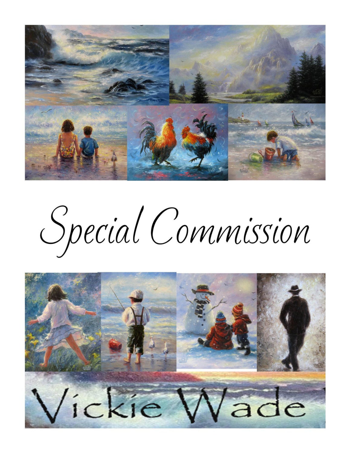 COMMISSION your own CUSTOM painting by Vickie Wade A list of
