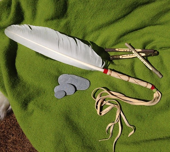 SWAN FEATHER WAND Grace and Beauty Sacred Talking Feather