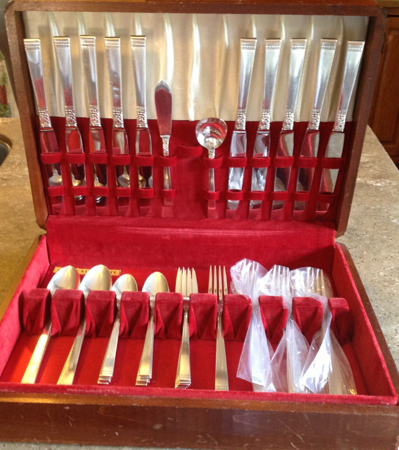 Antique Oneida Community Plate Silverplate FOREVER Pattern Flatware ...