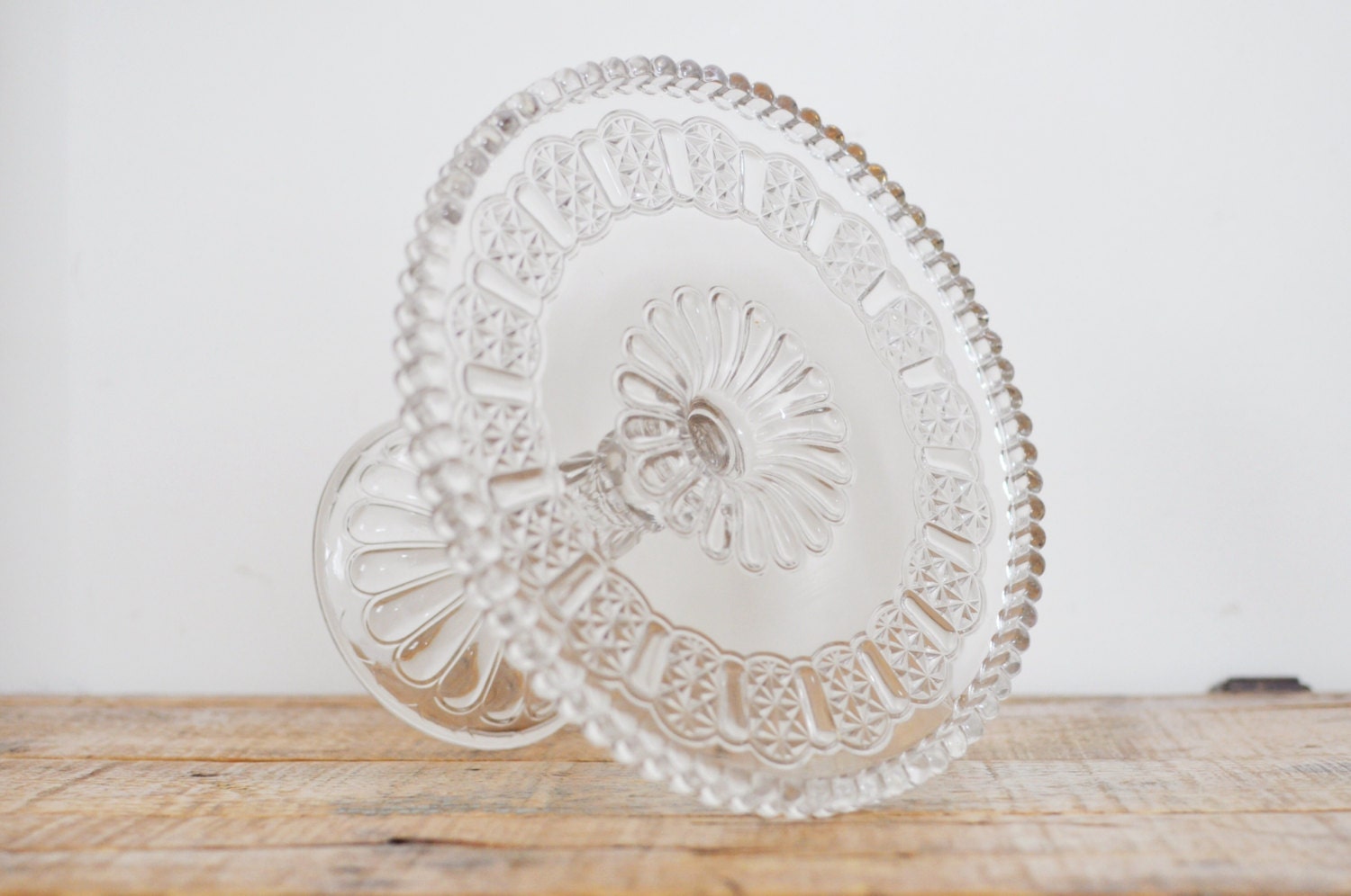 Vintage Glass Cake Pedestal Stand – Haute Juice