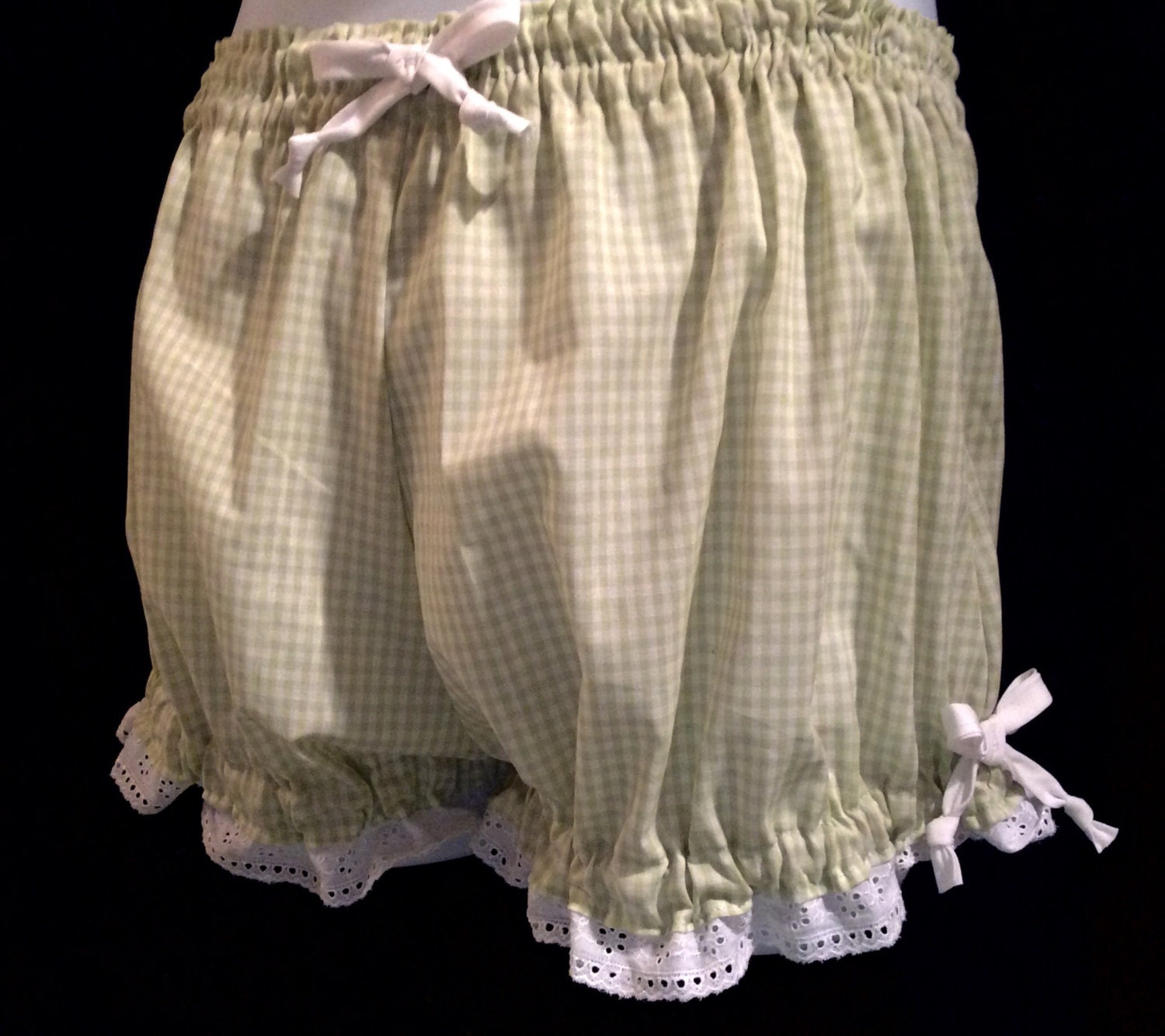 SALE SIze Medium/Large-Womens Bloomers Light Green and