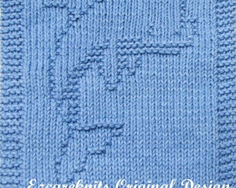 Large Knitting Cloth Pattern FIRE TRUCK PDF by ezcareknits