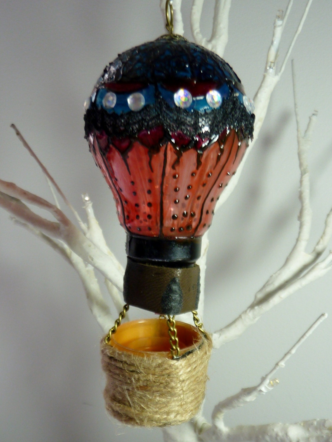 Hot Air Balloon Light Bulb by LeggiesMiscellanea on Etsy