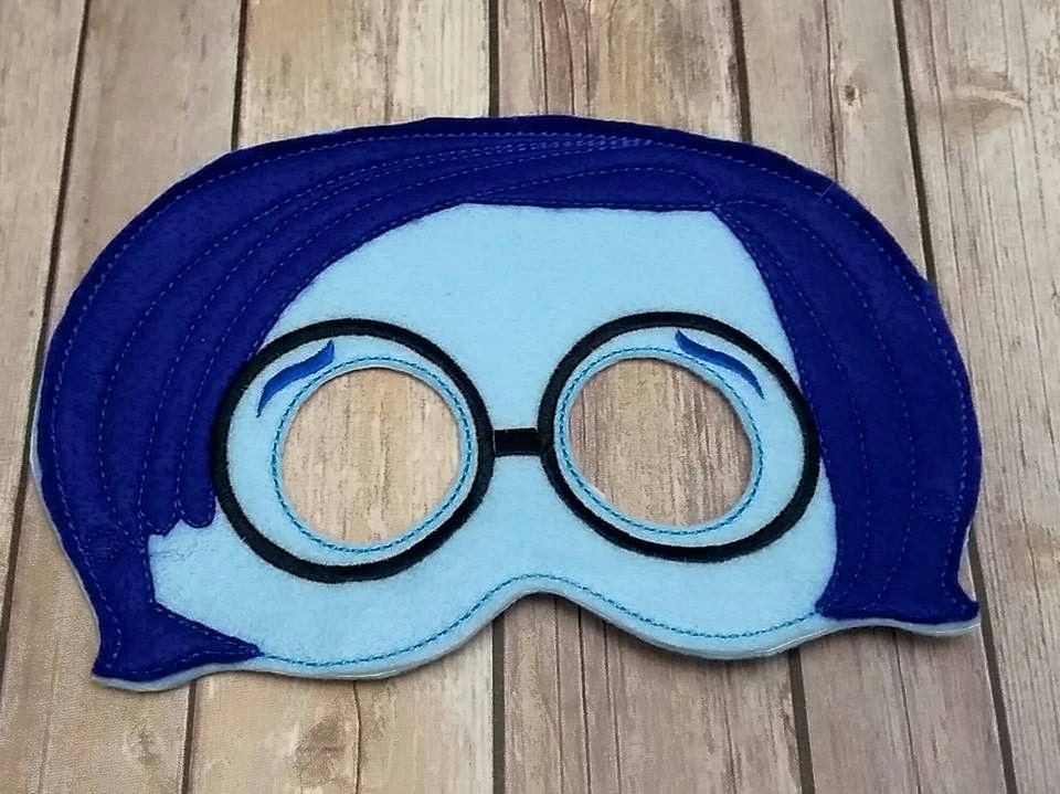 Sadness Inside Out Masks Pretend Play by CarriesHairPretties1