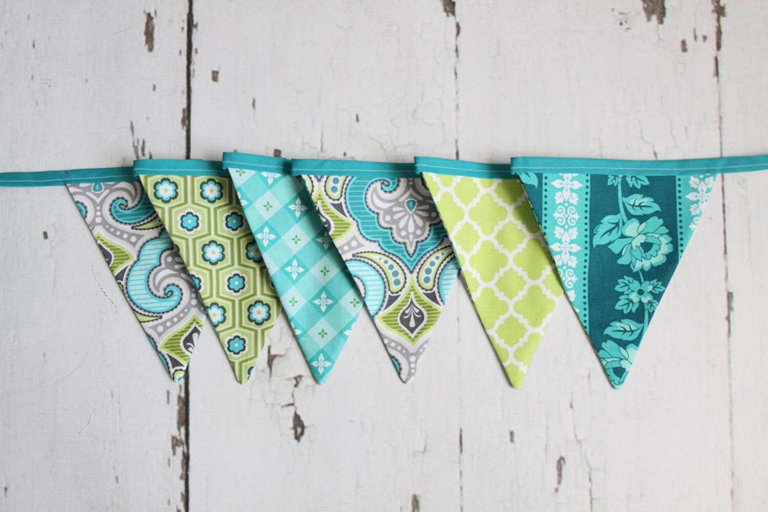Fabric Pennant Banner/Bunting by LPeanuts on Etsy